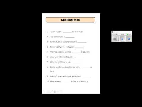Silly SATS - Spelling Test!