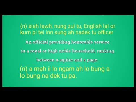yeoman meaning explaining in English Ngawn Dictionary yeoman = siah lawh, um lawh, nungzui tu