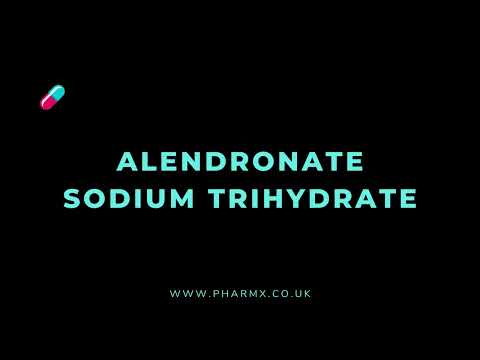 How to pronounce Alendronate sodium trihydrate