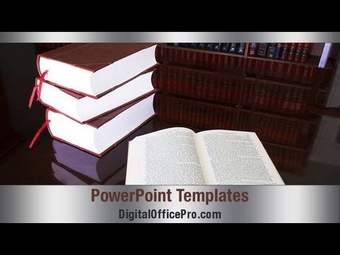 Law Library PowerPoint Template Backgrounds - DigitalOfficePro #03787W
