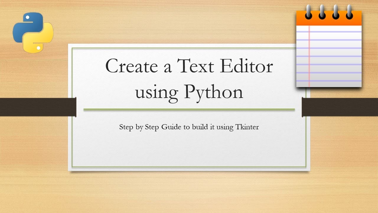 Create a Simple Text Editor using Python | Your own Text Editor like Notepad | Learn Overflow