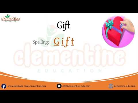 Correct pronunciation and meaning of the word “Gift" | Spelling, Correct pronunciation