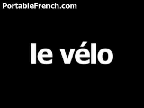 French word for bicycle is le vélo