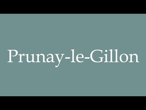 How to Pronounce ''Prunay-le-Gillon'' Correctly in French