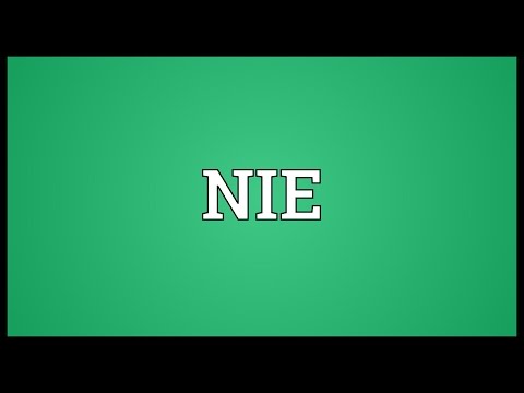 NIE Meaning