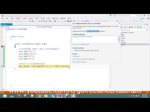 When to use First and when to use FirstOrDefault with LINQ