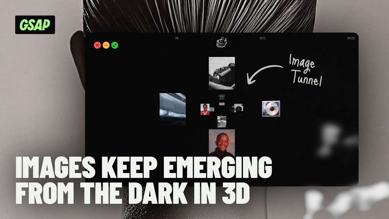 I Let GSAP Dig a 3D Image Slider Tunnel and It Refused to Stop Scrolling (Infinite Scroll)