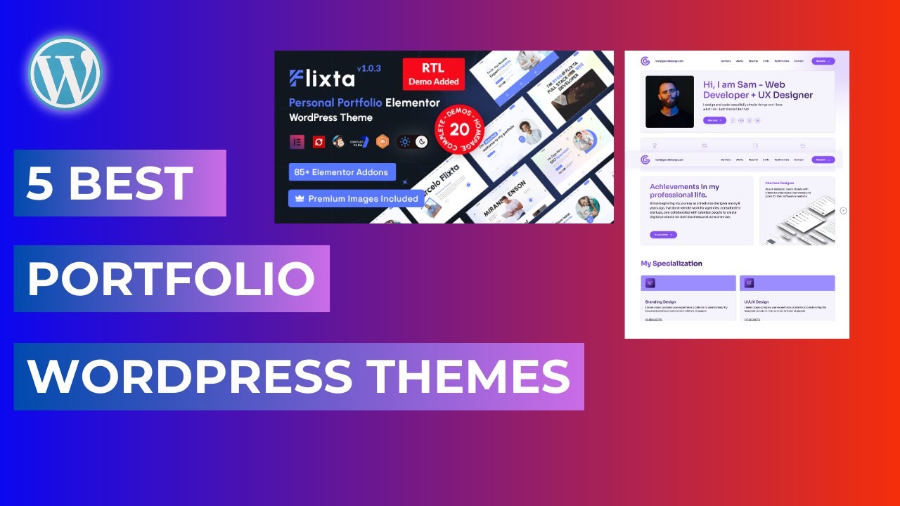 5 Best Portfolio WordPress Theme