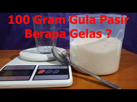 100 Gram Gula Pasir Berapa Gelas ? Takaran 100, 200, 300, 400, 500 Gram/Gr Gula Pakai Gelas di Rumah