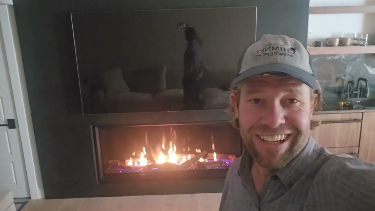 Review and show off of Napoleon TLV60 with powervent, Non- Luminous Logs