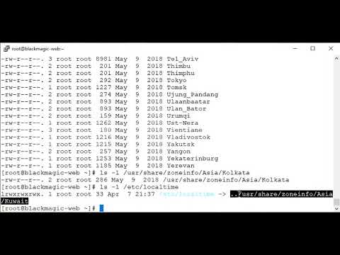 How to check time zone and set a timezone on a Linux system - timedatectl