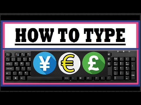 How to Type Pound , Euro, Yen, CNY, Renminbi Yuan Currency Symbol