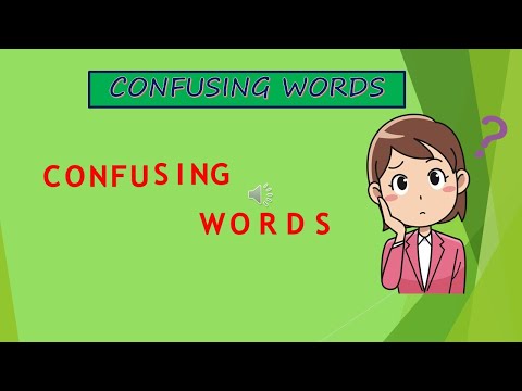 25 confusing words with Tamil meaning and explanation.