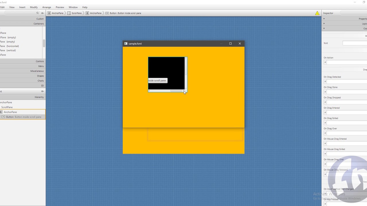 5  Javafx GUI  Scrollpane and Tabbed pane