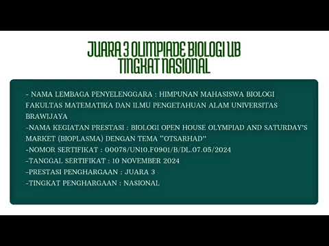 3 INFOMASI PRESTASI SELEKSI MANDIRI UNIVERSITAS BRAWIJAYA
