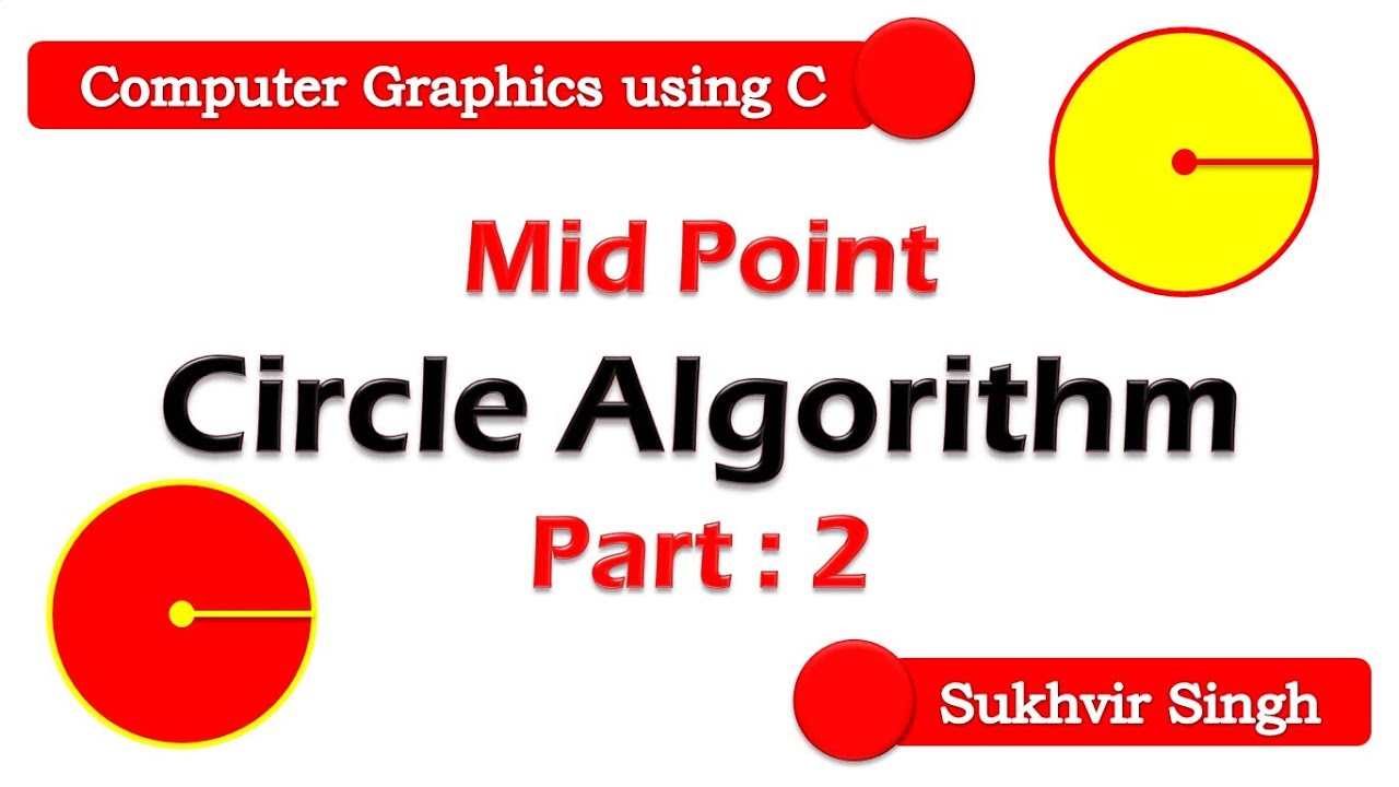 Mid Point Circle Algorithm : Part 2