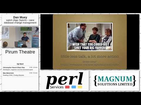 Day 3: Pirum Theatre: Dan Muey - sqitch Sane Database Change Management
