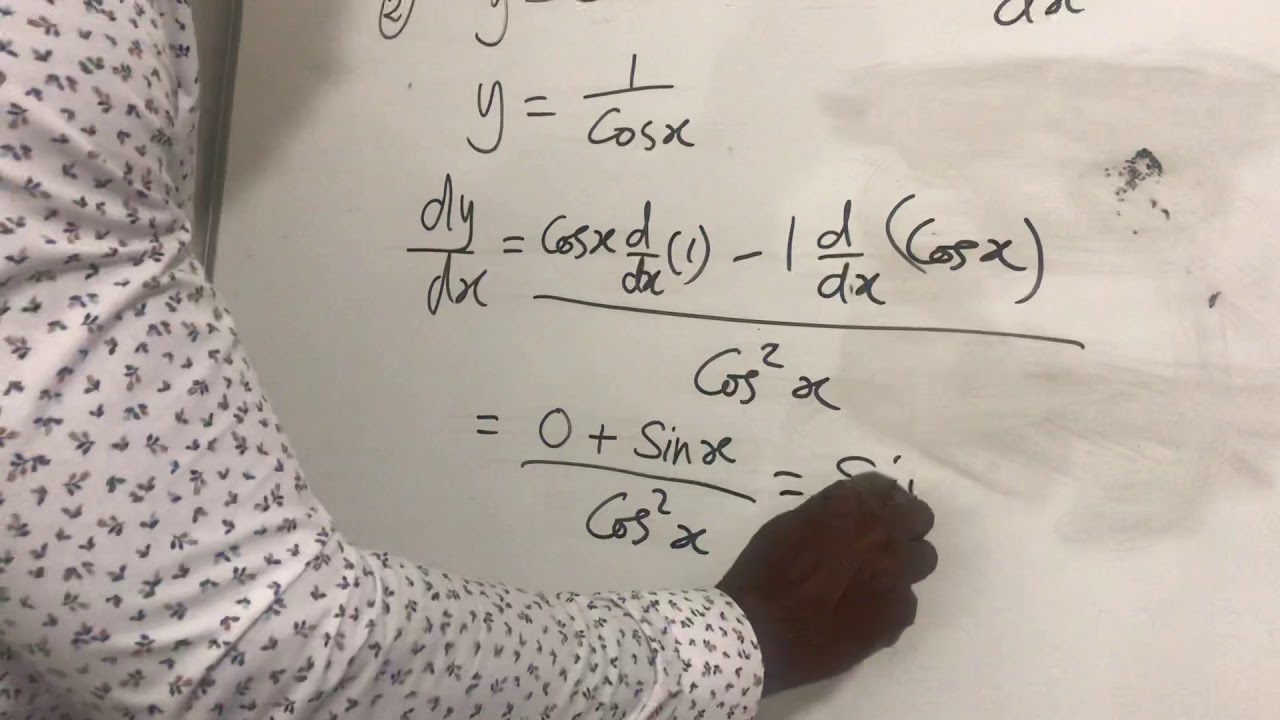 Differentiating trigonometric functions 4 - A level maths