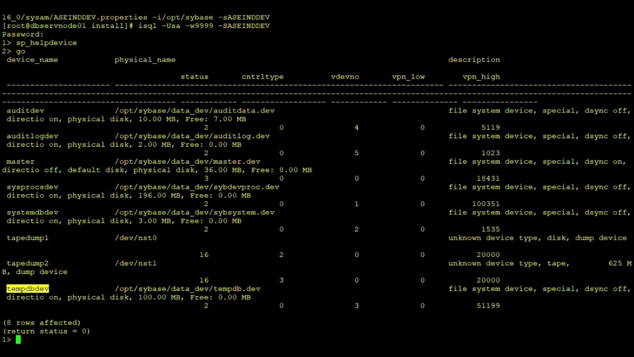 SAP Sybase ASE: Installing sample database pubs2