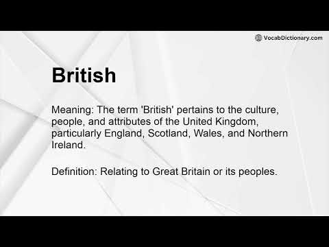 British Meaning