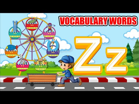 Words That Start with Z | 7 Words That Start with Letter Z for Toddlers | Kids Learning Videos