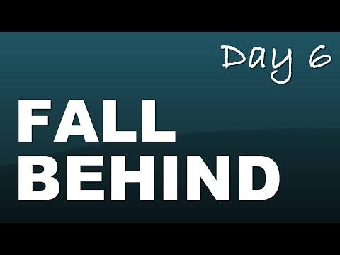 Phrasal verb: fall behind - Day 6 with JenniferESL