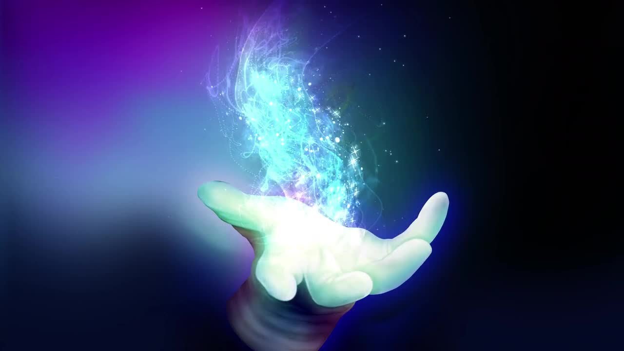 Magic Hand 4K Stock Motion Graphics
