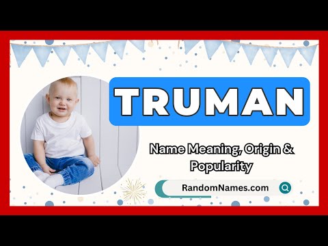 Truman - Baby Boy Name Meaning, Origin & Popularity - RandomNames.com