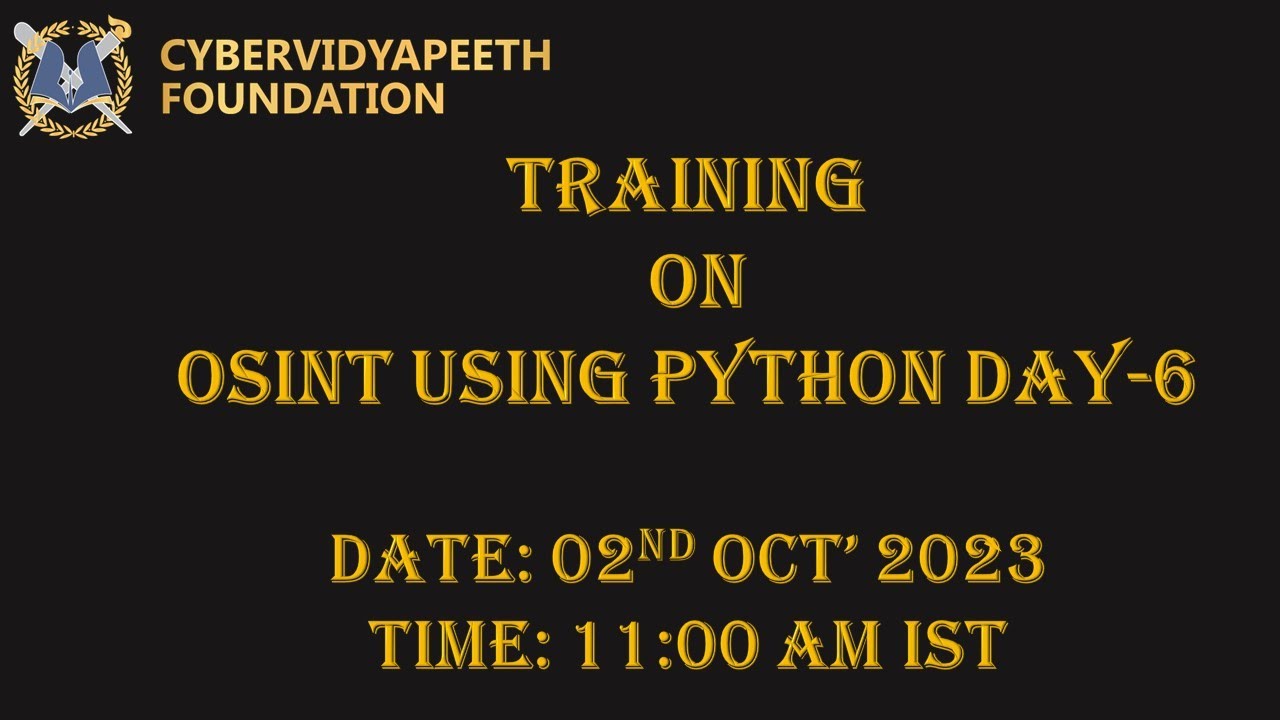 OSINT USING PYTHON DAY - 6