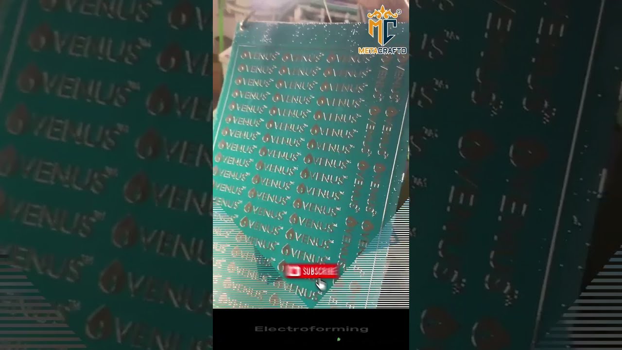 Fully automated process to making Electroforming Stickers / Metal Stickers