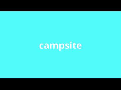 what is the meaning of campsite