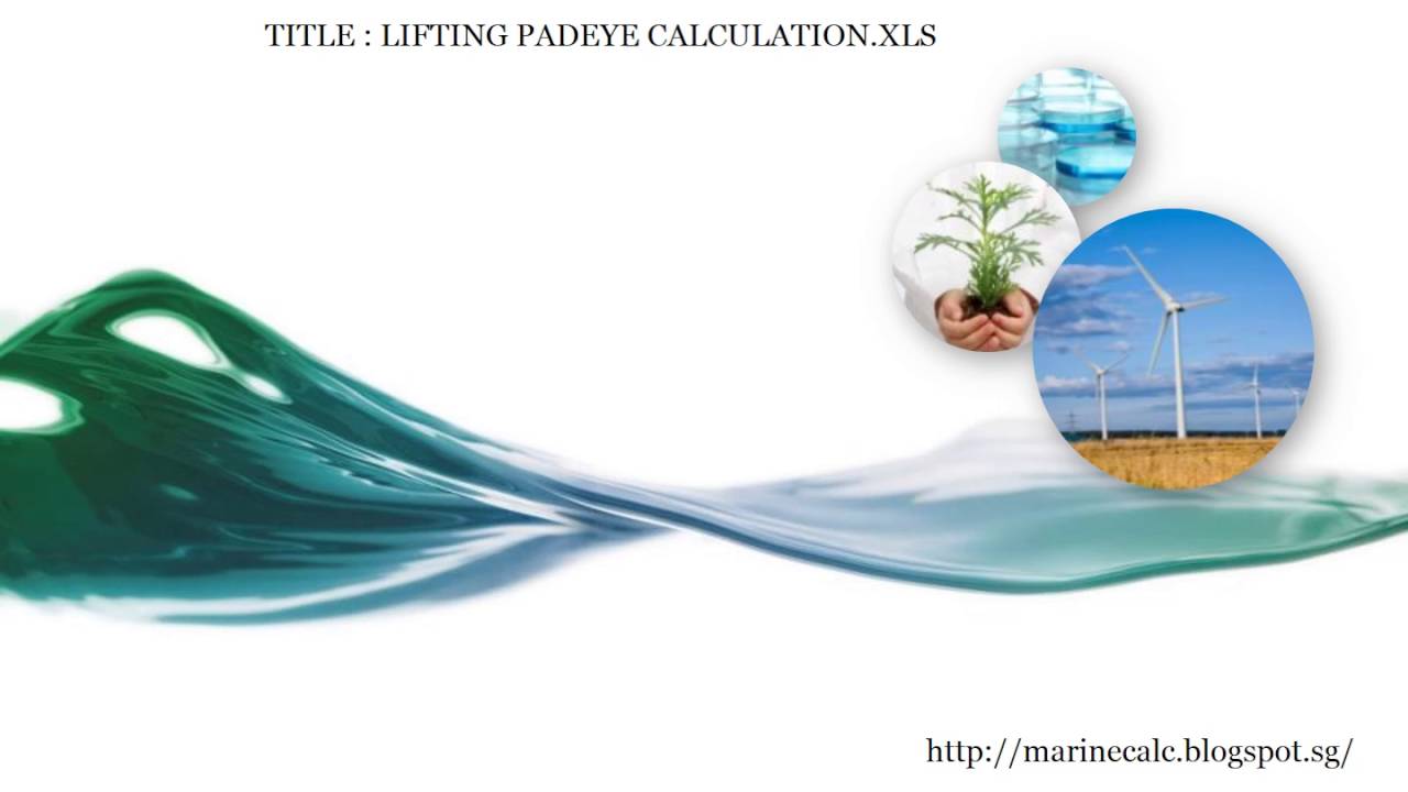 Lifting Padeye Calculation