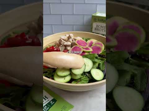 Bone Broth Balsamic Dressing with a Summer Salad