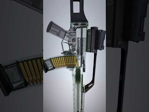 How HK G36 assault rifle works? In 3d animation