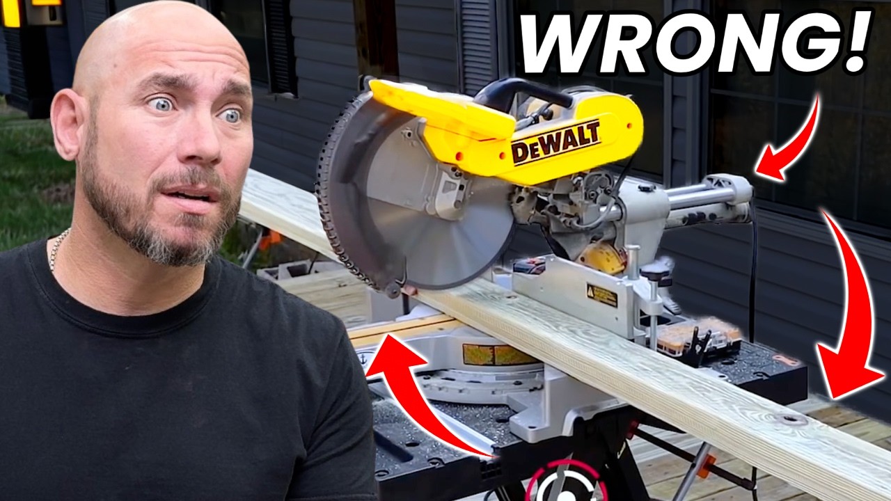 NEVER Use a Miter Saw Like This (Most Beginners Do)