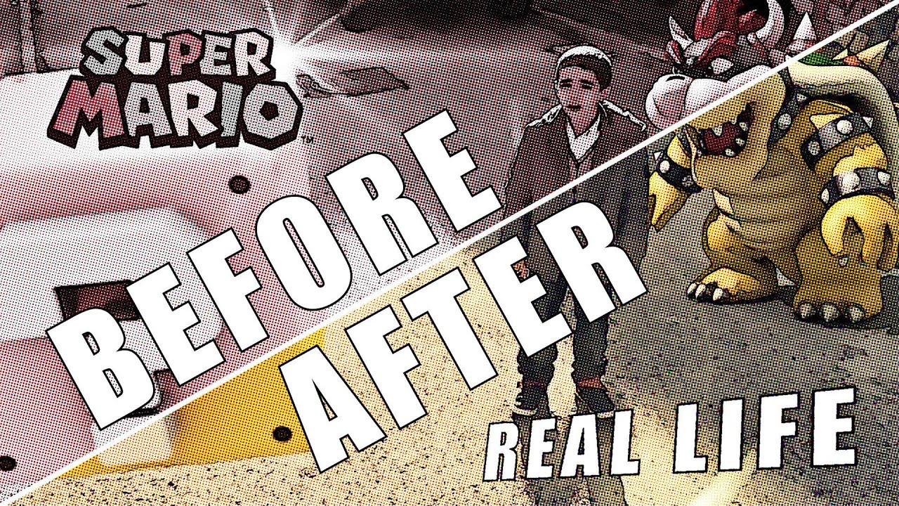 Super Mario REAL LIFE - Before and After - PixelBoom Productions