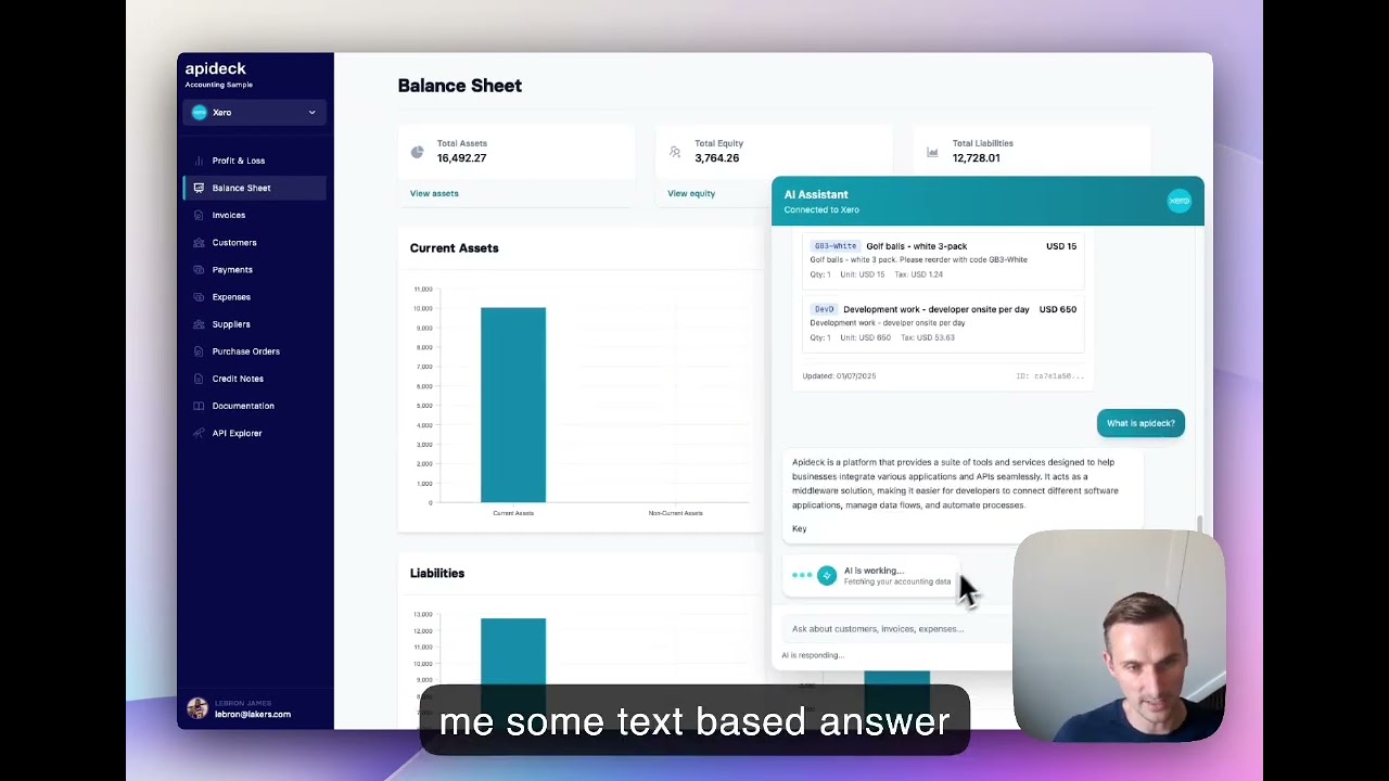 Accounting Sample Demo - Build Accounting Integrations with Apideck