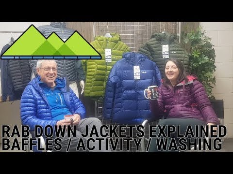 Rab Down Jacket FAQ's Answered Baffles/Fill Power/Activity/Washing