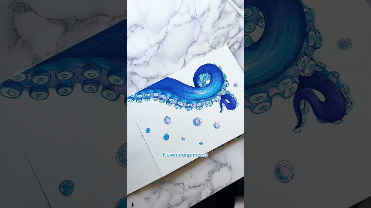 How to draw an octopus without drawing an octopus #drawing #art