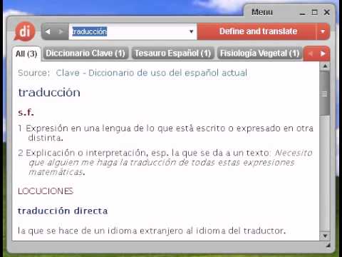 Definición de traducción