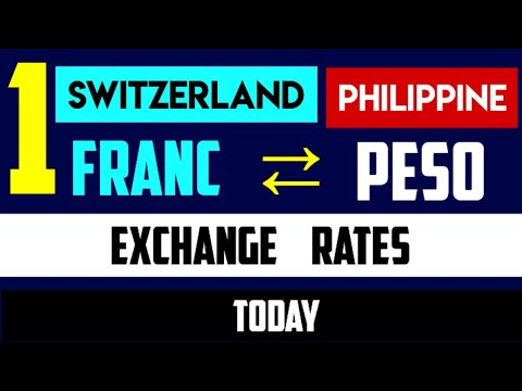 1 CHF to PHP - Convert Swiss Francs to Philippine Pesos Exchange Rates Today 11 July 2024