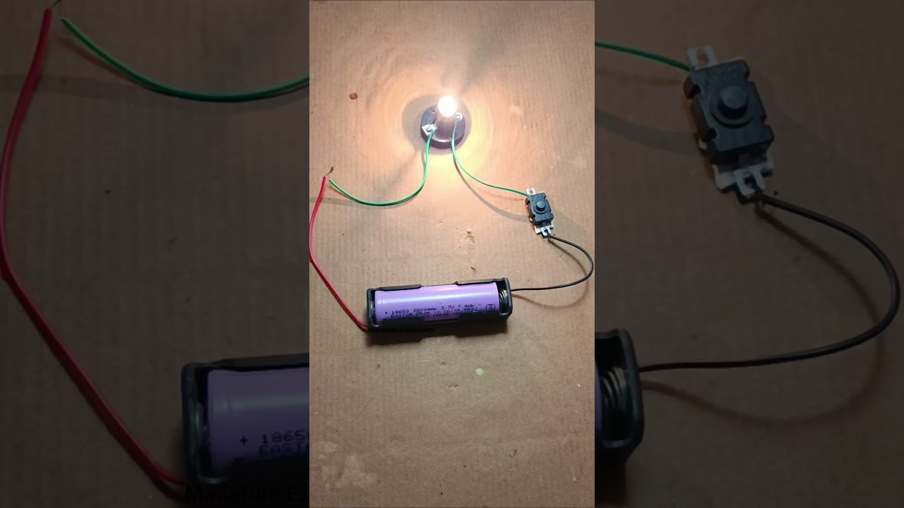 Mini Bulb Power with 3.7V Battery & Switch
