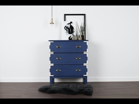 Ikea Tarva hack with Rust-Oleum Chalky Finish Furniture Paint