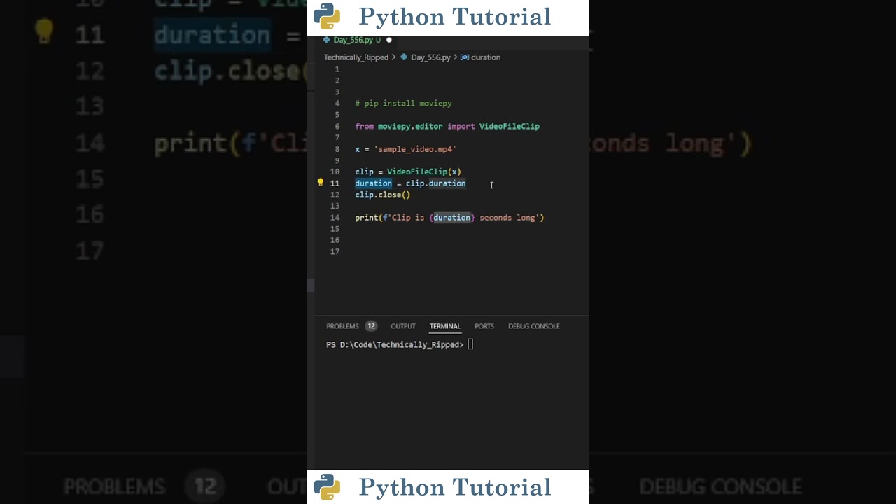 Get Video File Length With Python | Python Tutorial