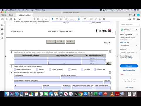 How to download Canada Citizenship form
