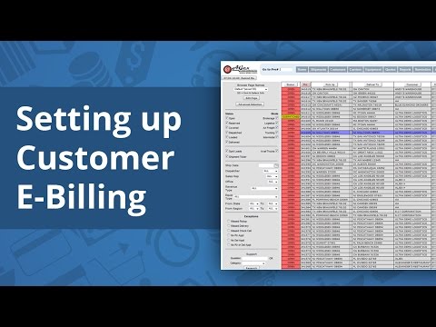 Aljex Vision: Setting up a Customer for E-Billing