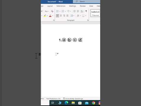 Create OMR Sheet in Ms Word