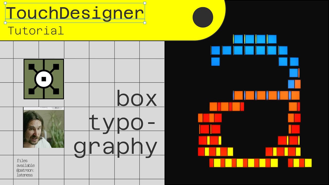 Box Typography Instancing Tutorial  // TouchDesigner