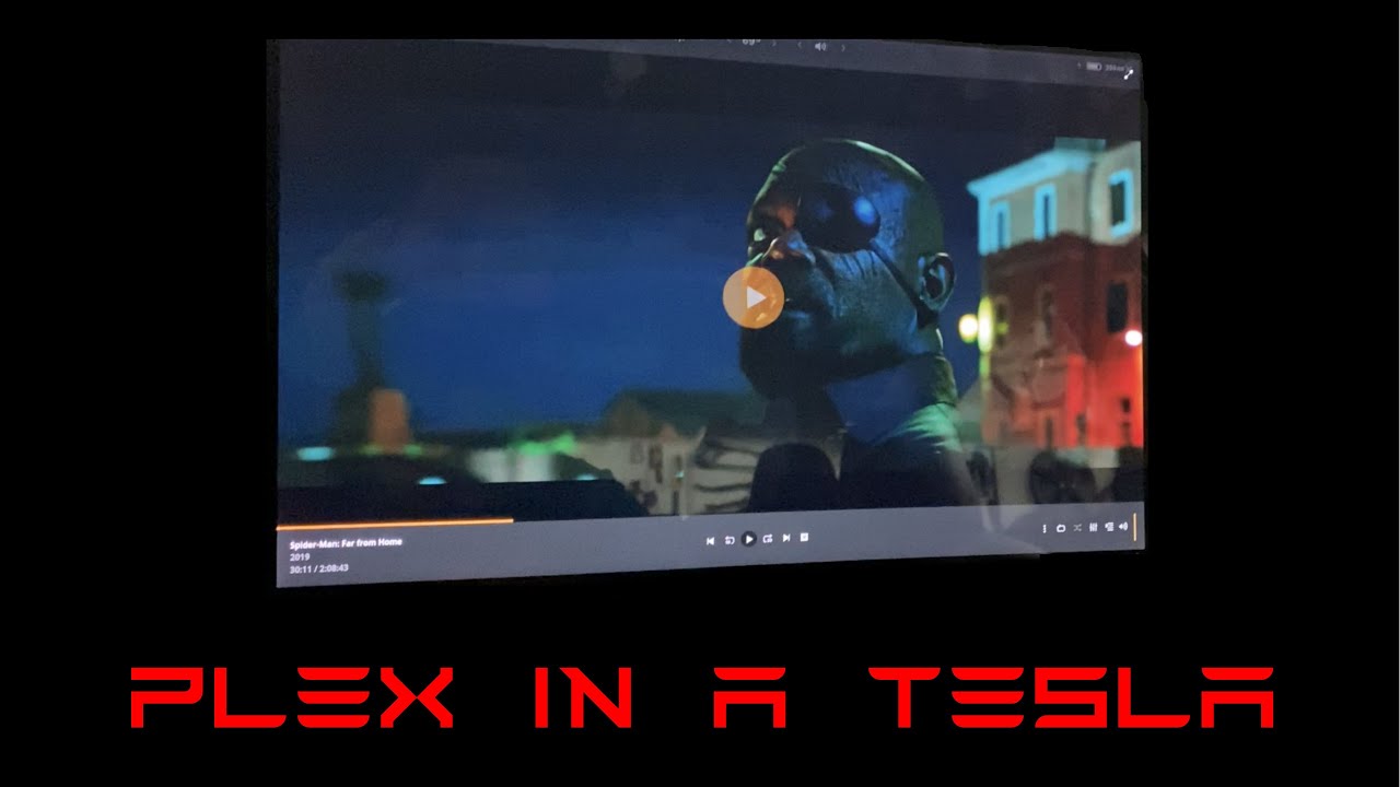 Fullscreen Plex in a Tesla!
