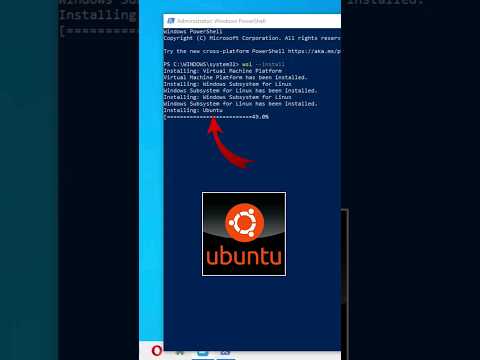 Run Linux on Windows with WSL #shorts #windows #linux